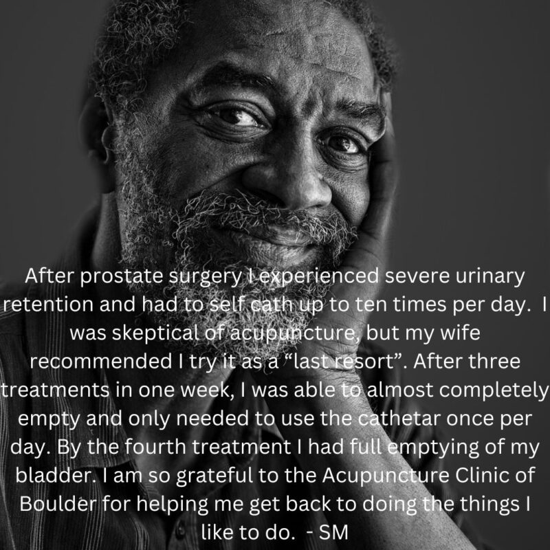 Urinary Retention After Prostate Surgery - Acupuncture Clinic of Boulder